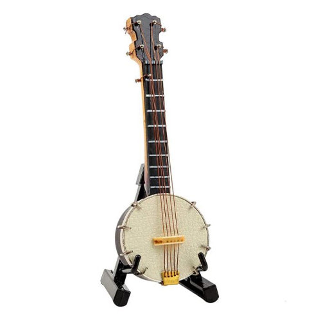 Miniature Instrument Banjo Music Instrument Miniature Replica Acoustic ...