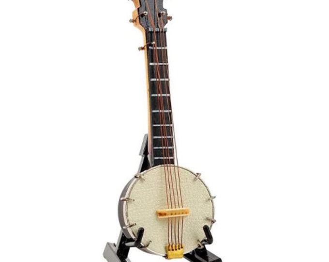 Miniature Instrument Banjo Music Instrument Miniature Replica Acoustic ...