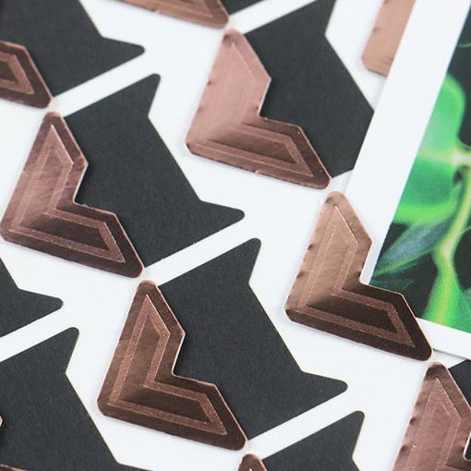 Set of 8 Sheets DIY Scrapbook Album Photo Mounting Corners 24 Pc/sheet ...