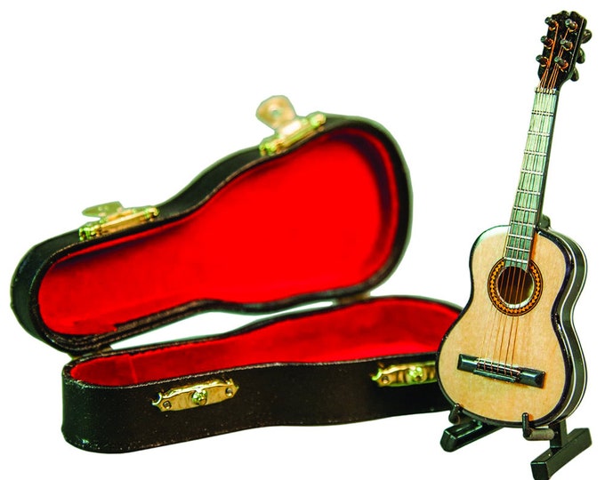 Miniature Instrument Acoustic Guitar Music Instrument Miniature Replica ...