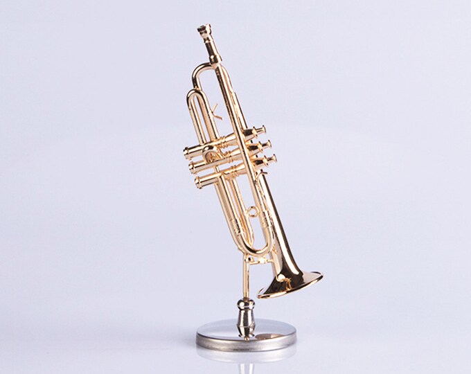 Miniature Instrument Acoustic Trumpet Folk Music Instrument Miniature ...