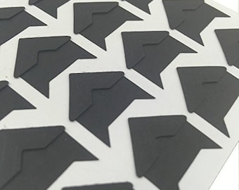 Embellishments Set of Large Black Photo Corners Corners etna.com.pe