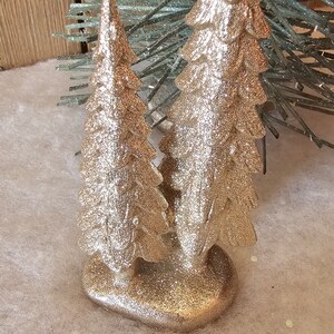 Glitter Trees, Pink Glitter, Christmas Decor, Winter Decor, White ...