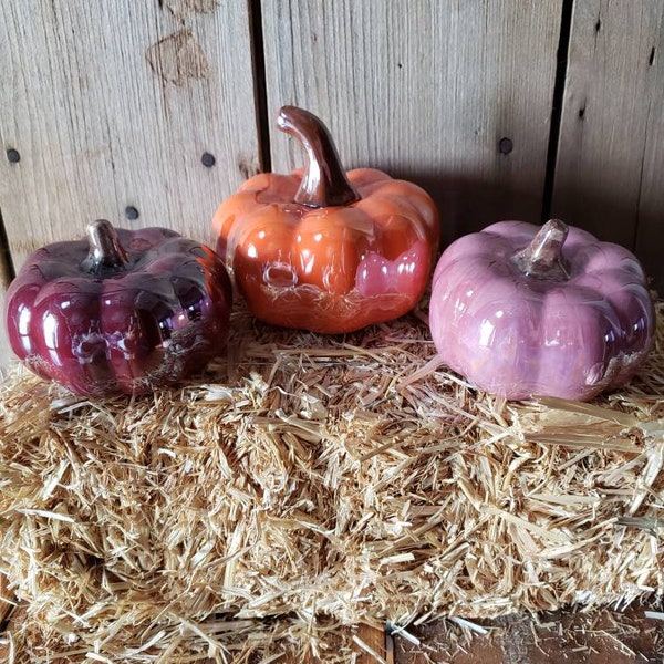 Mini Ceramic Pumpkins - Etsy