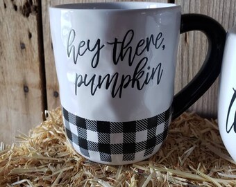 Buffalo Check Mug - Etsy