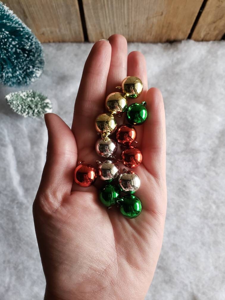Mini Glass Christmas Ornament Balls - Etsy