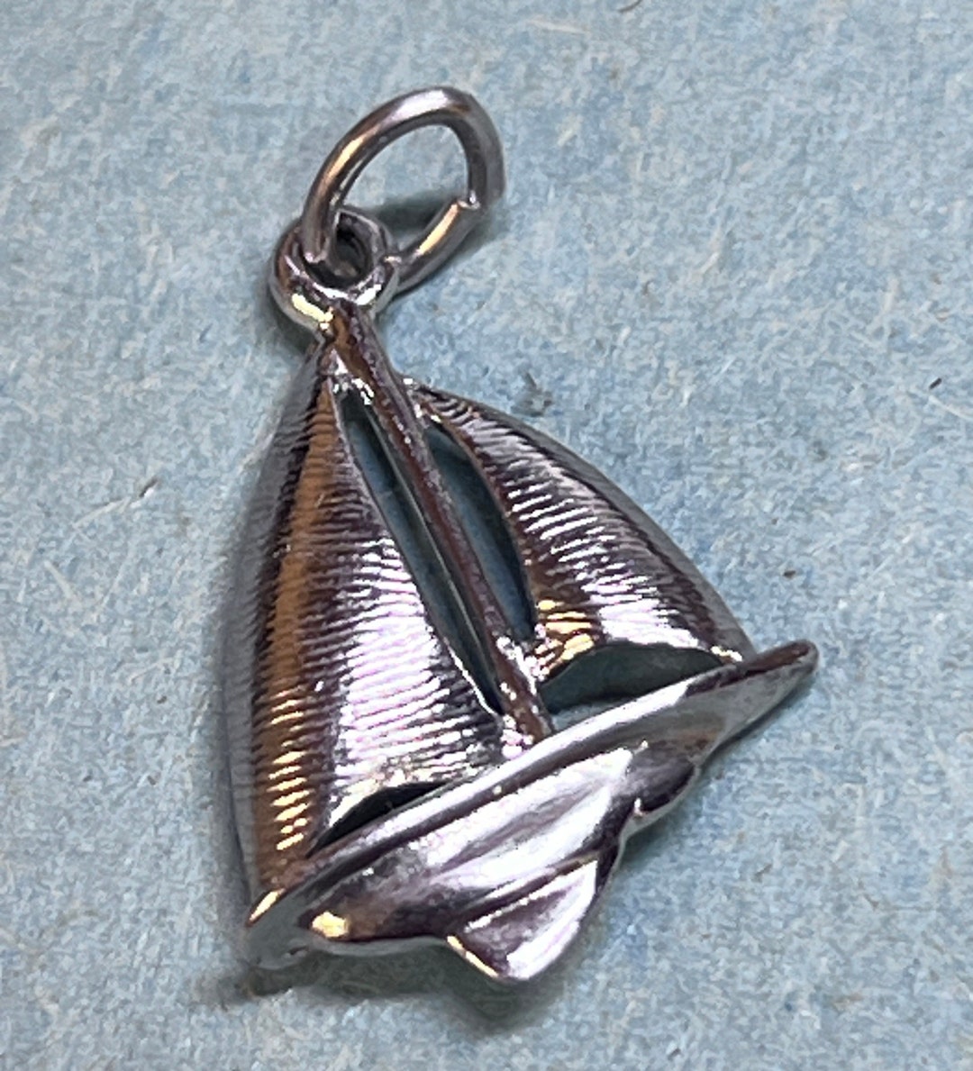 Sterling Silver Sailboat Charm by Rembrandt 1.5g - Etsy