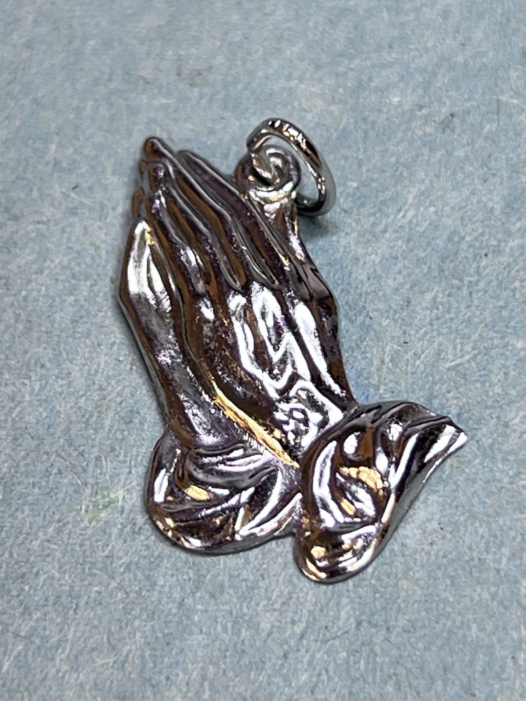 Sterling Silver Praying Hands Charm by Rembrandt 2.8g - Etsy