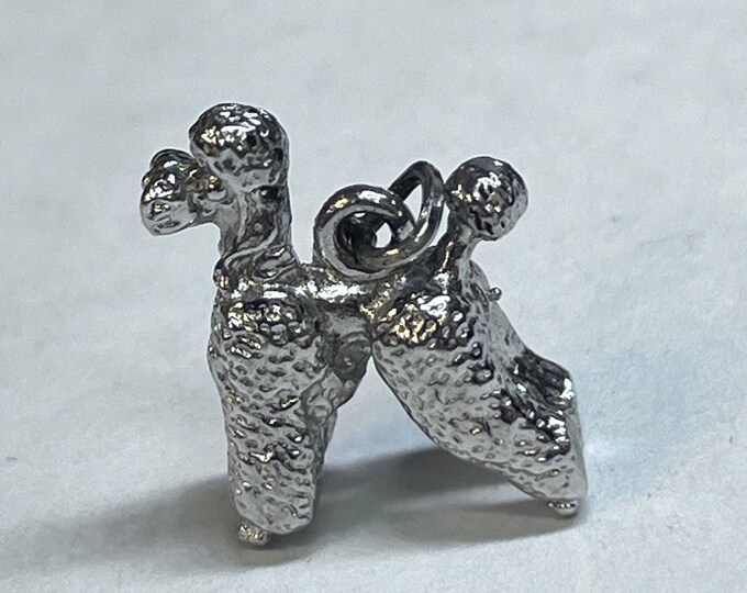 Sterling Silver Poodle Charm/pendant 8.4g - Etsy