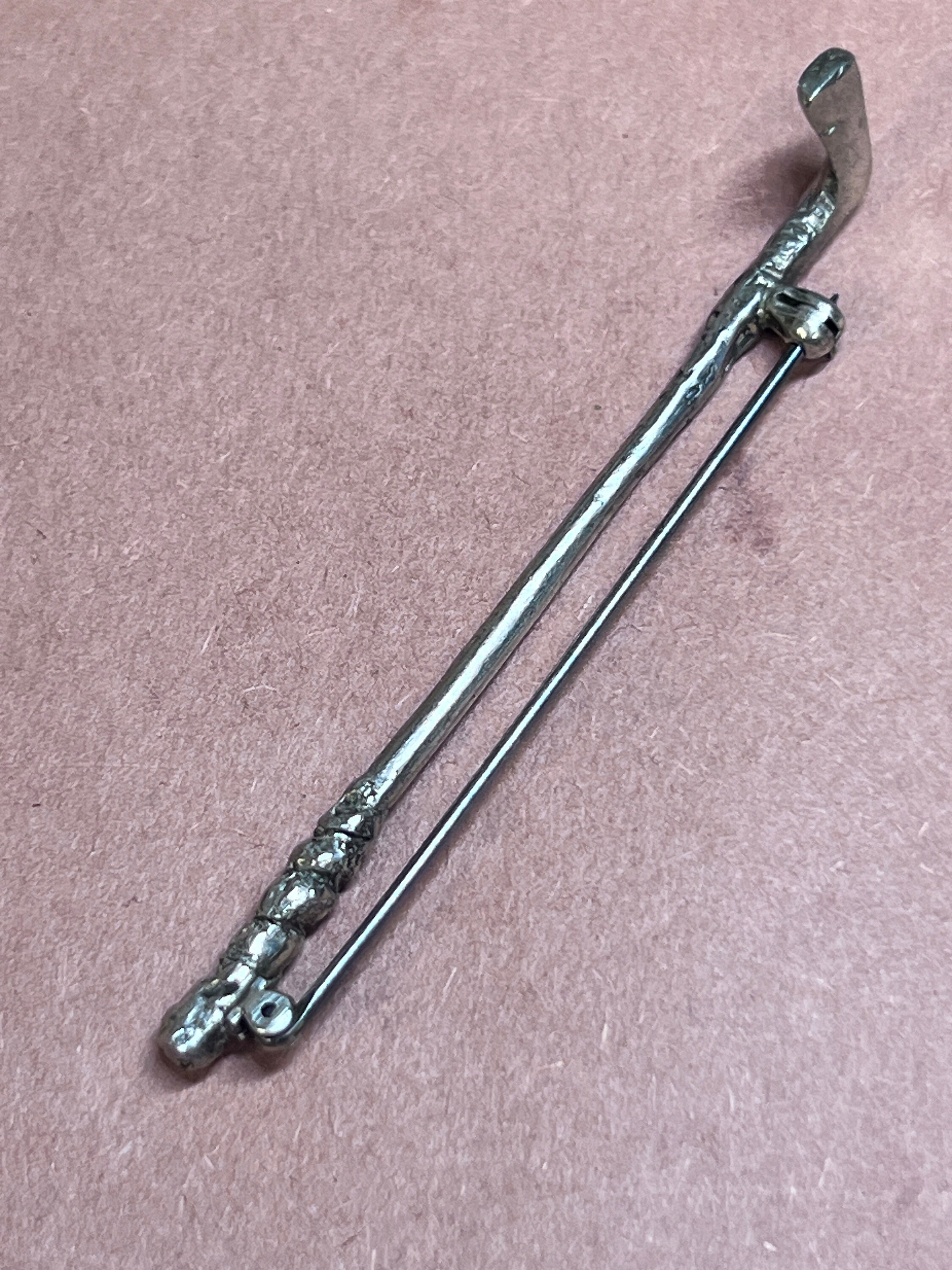 Vintage Sterling Silver Golf Club Pin/brooch 5.6g - Etsy