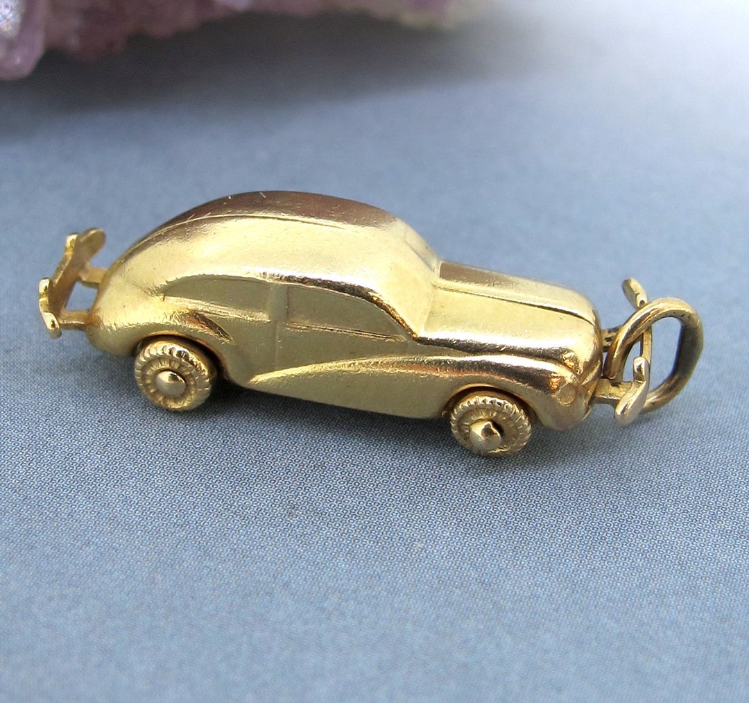 Vintage 14k Yellow Gold Classic Car Ford Coupe 3-D Charm - Etsy