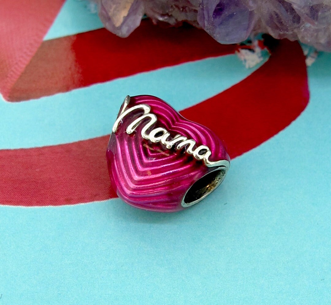 Pandora S925 ALE Radiating Love Mama Pink Enamel Heart Charm - Etsy
