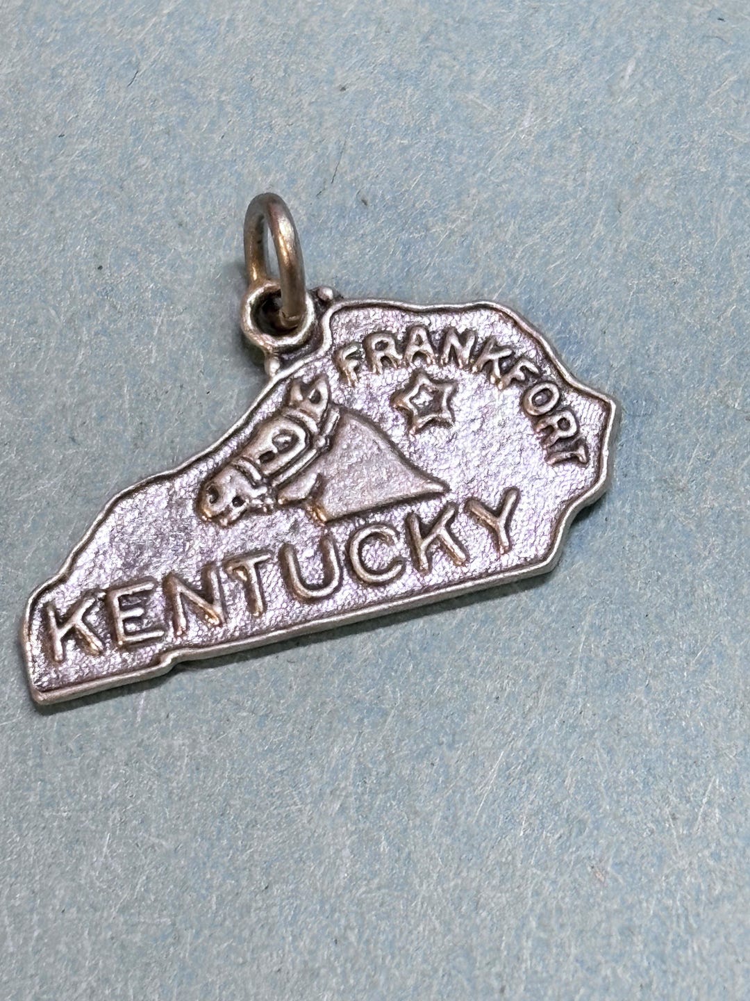 Vintage Sterling Silver Kentucky State Travel Charm 1.8g - Etsy