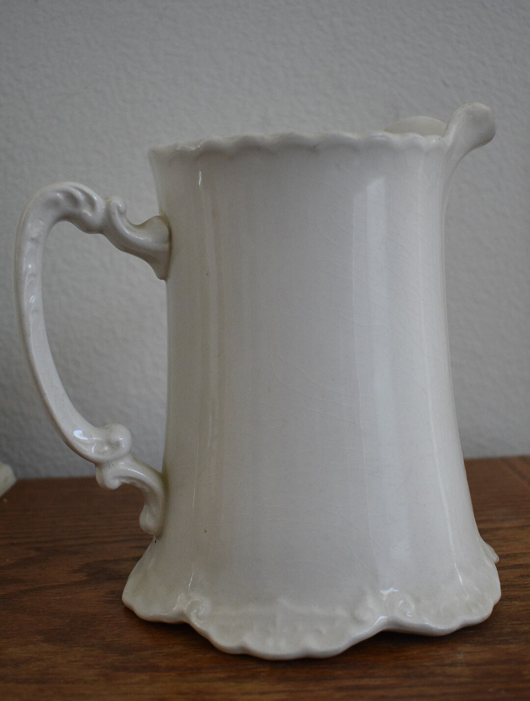 Homer Laughlin Hudson Vintage White Pitcher - Etsy