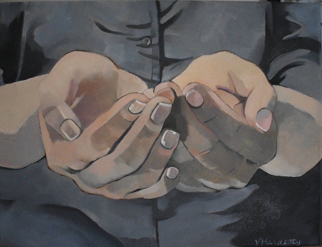 Humble Hands 12x16x.5 Original Oil Painting Figurative Hand - Etsy