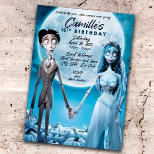 CORPSE BRIDE Party Invitation - Etsy