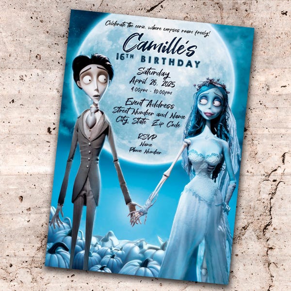Corpse Bride Card - Etsy