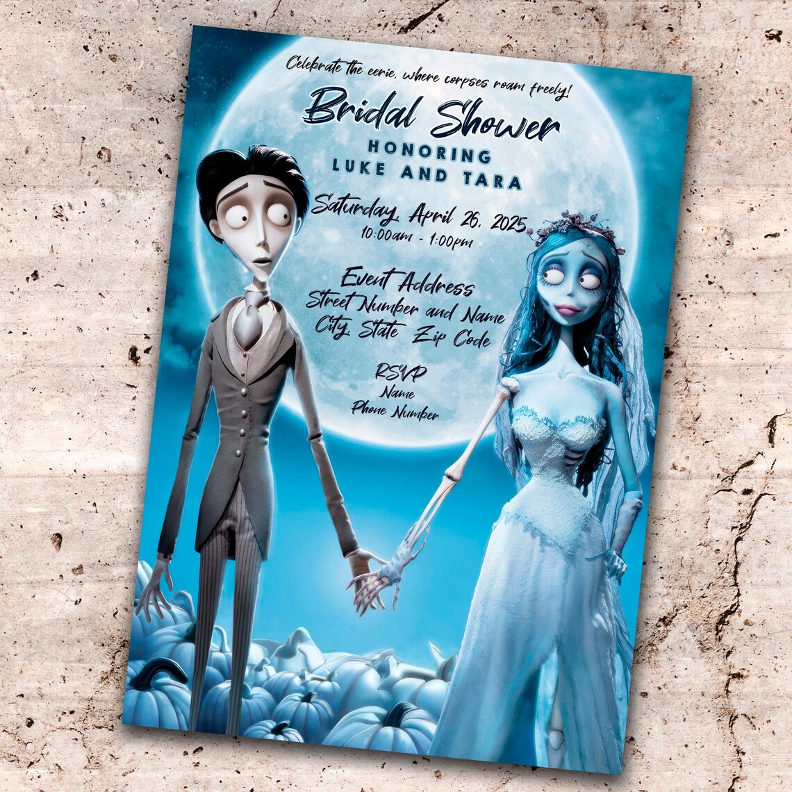 CORPSE BRIDE Party Invitation - Etsy