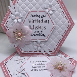 Personalised Hexagonal Luxury Birthday Card - Etsy