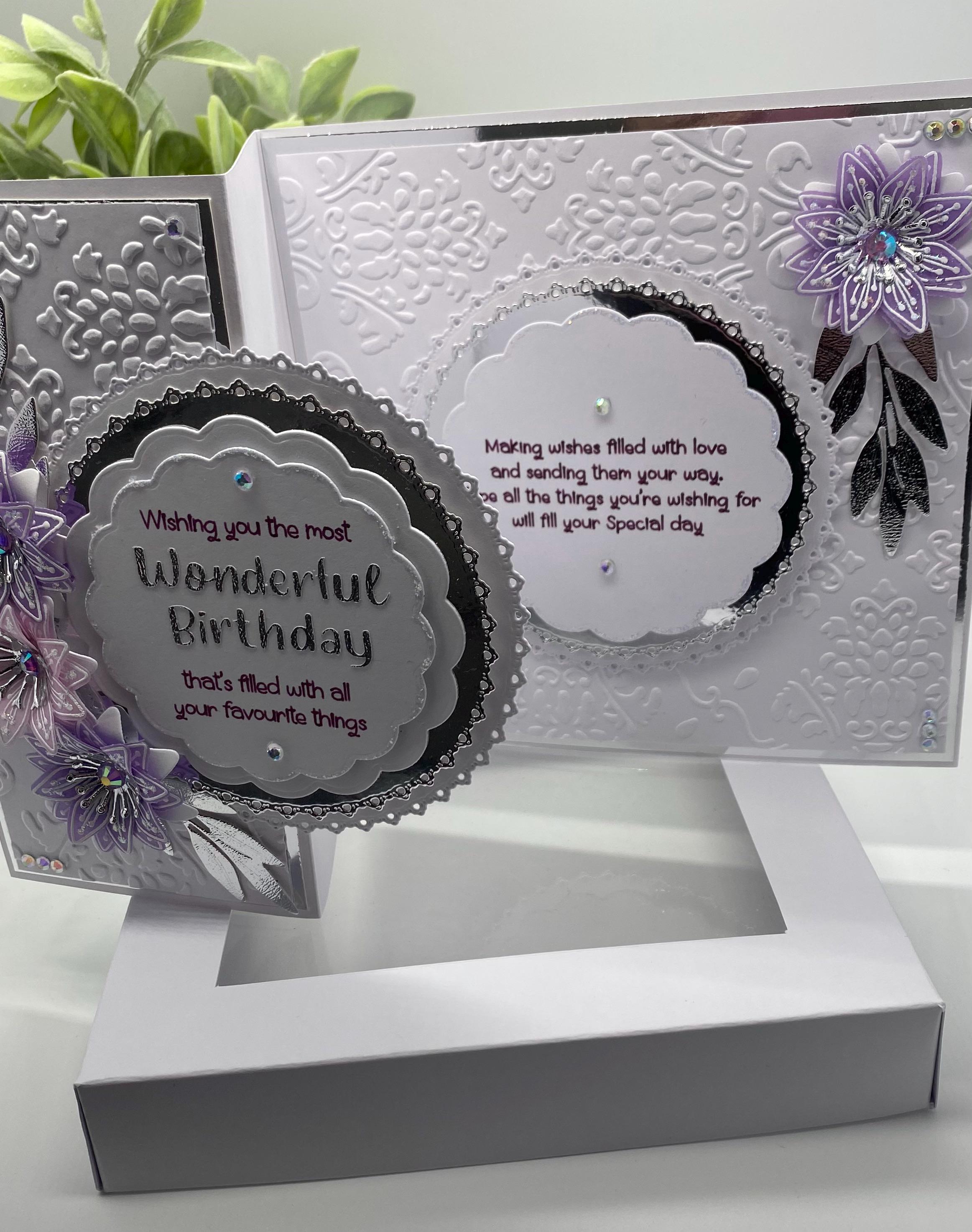 Personalised Luxury Z-fold Birthday Card - Etsy