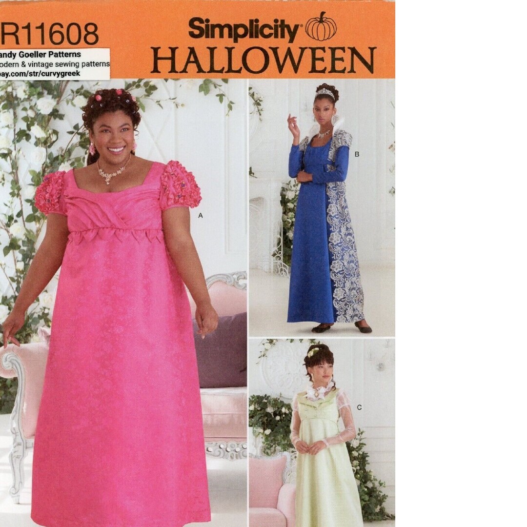 Uncut Simplicity S9289 Sewing Pattern, Misses' Strapless Dress With ...