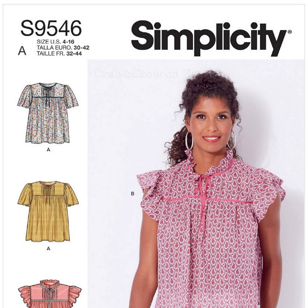 Simplicity S9546 Sewing Pattern Misses Pullover Top in Two Lengths With ...