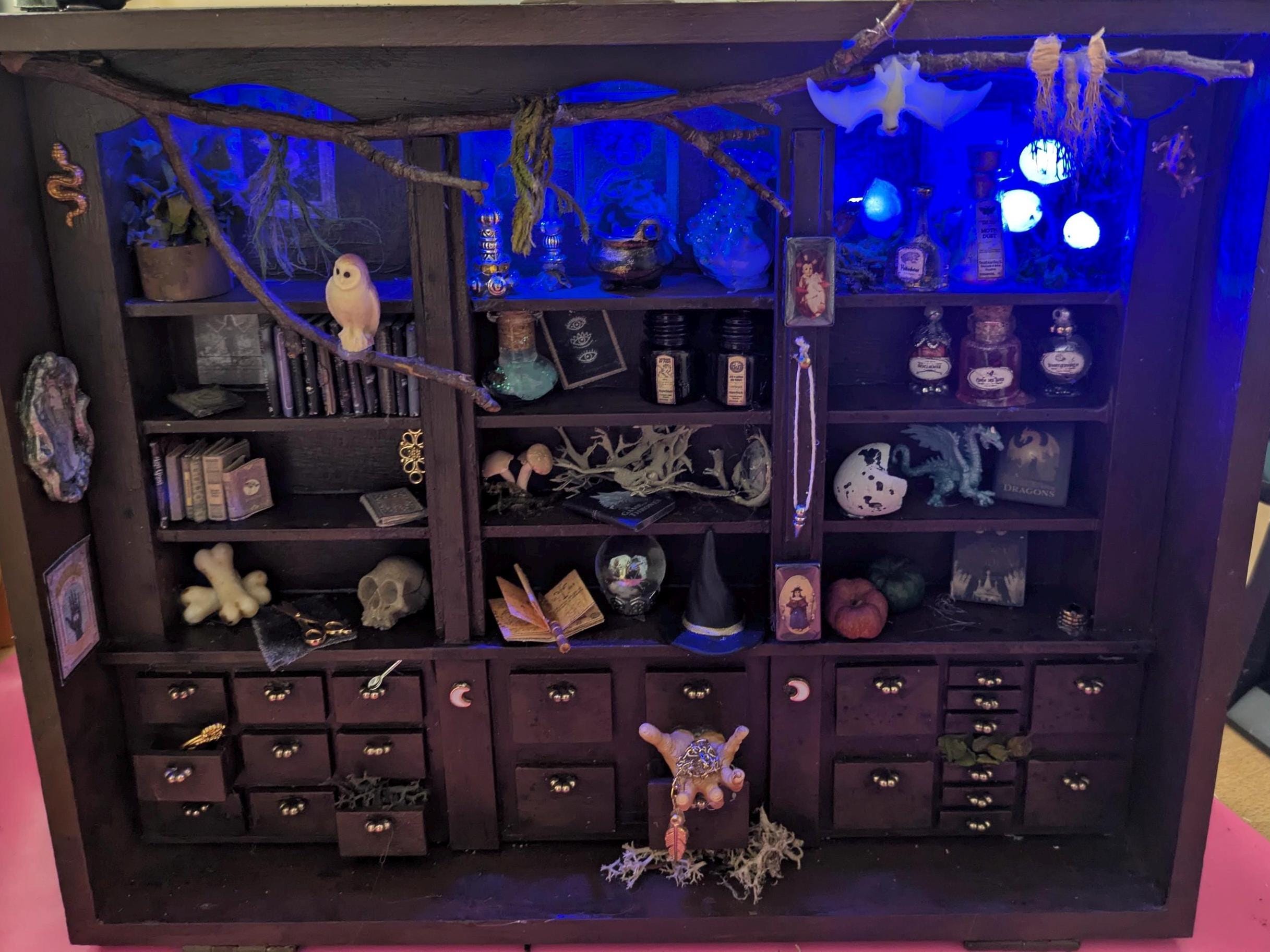 Miniature Shelf Witch, Pharmacy, Magic Potion, Apothecary, - Etsy