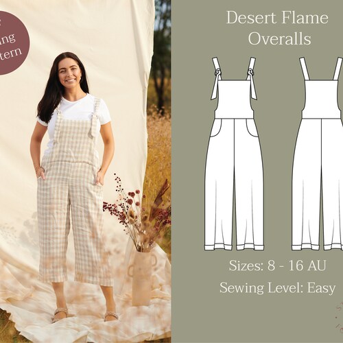 PDF Sewing Pattern Desert Fame Overalls - Etsy