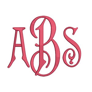 Carson Monogram Embroidery Font 5 Size Font Machine Embroidery Font ...