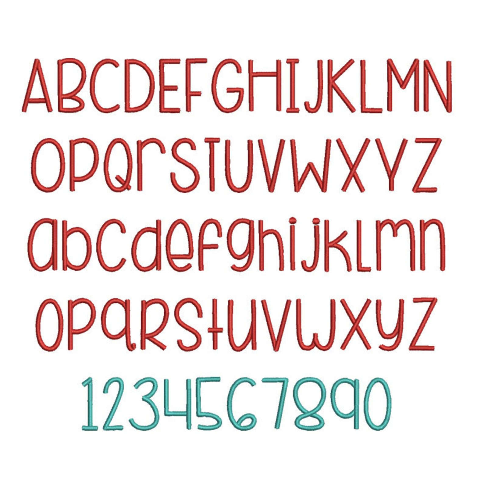 Beneath Embroidery Font 6 Size Font Machine Embroidery Font Instant ...