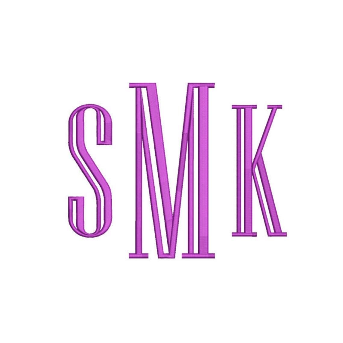 Niager Engraved Embroidery Font 7 Size Font Machine Embroidery - Etsy