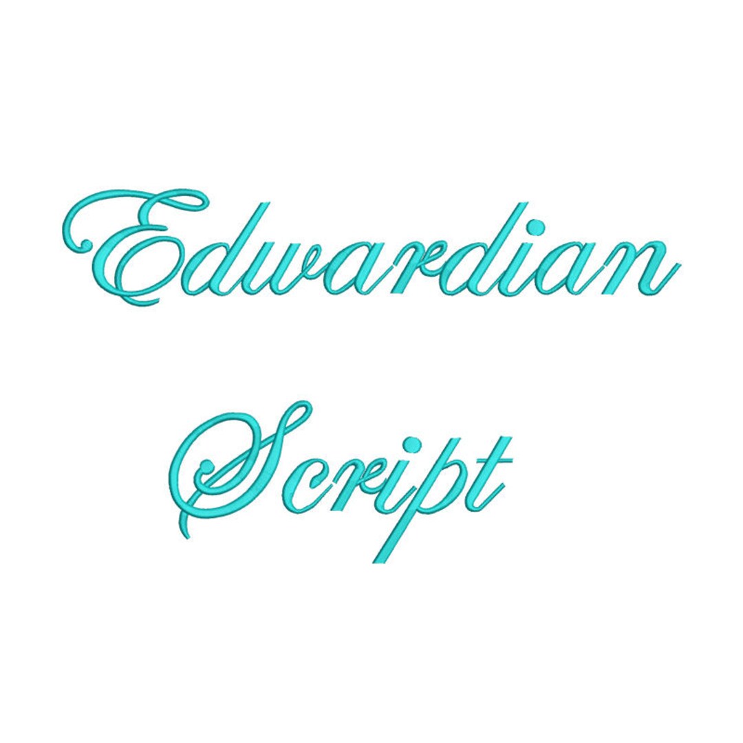Ewartdain Script Embroidery Font 3 Size Font Machine Embroidery Font ...