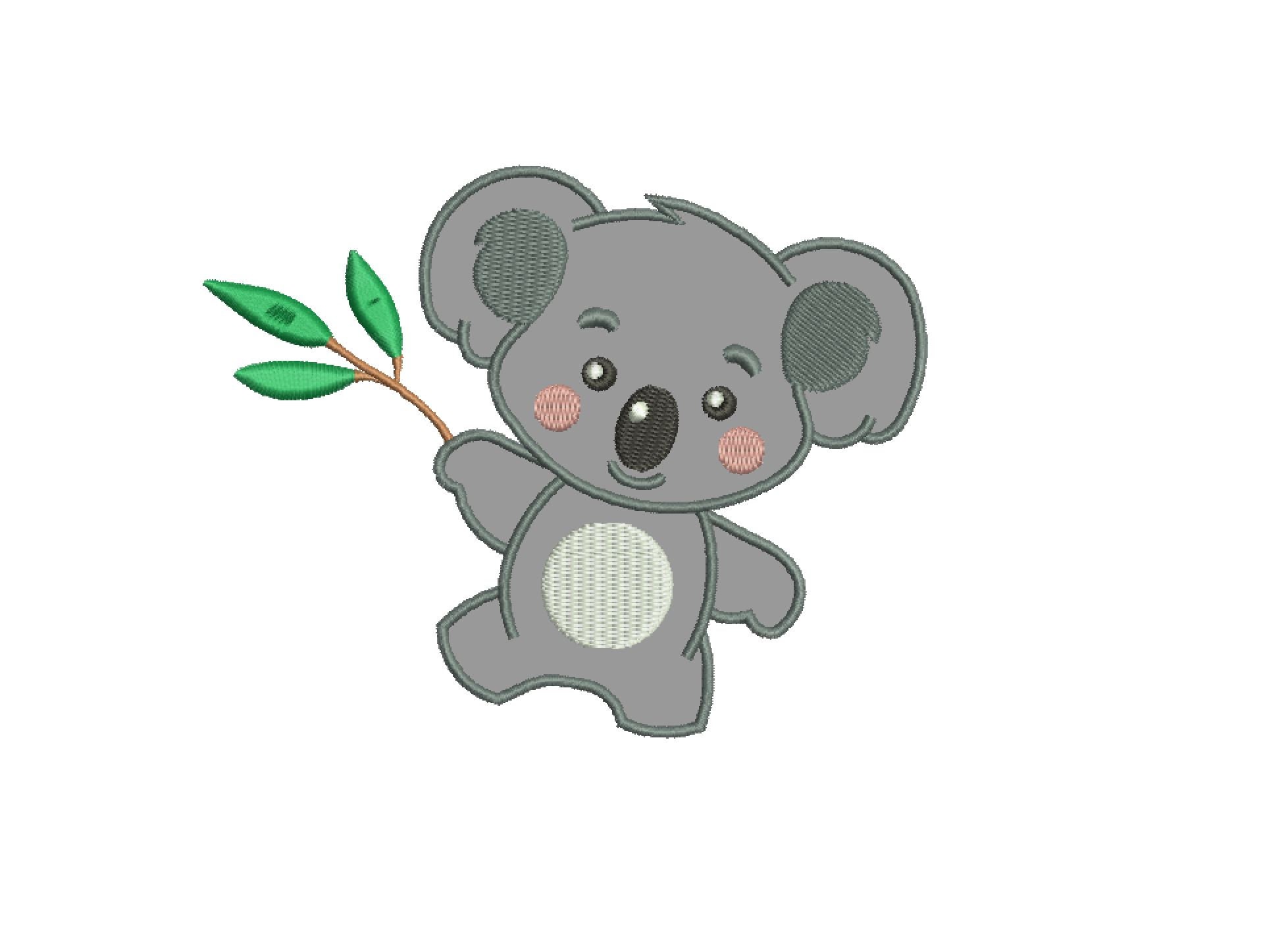 Koala Applique Design,koala Embroidery ,machine Embroidery Designs ...