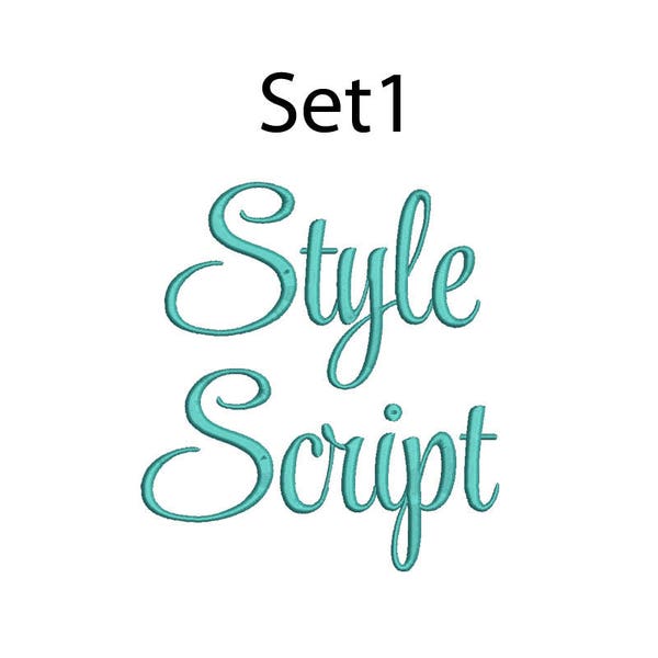 Script Embroidery Font - Etsy