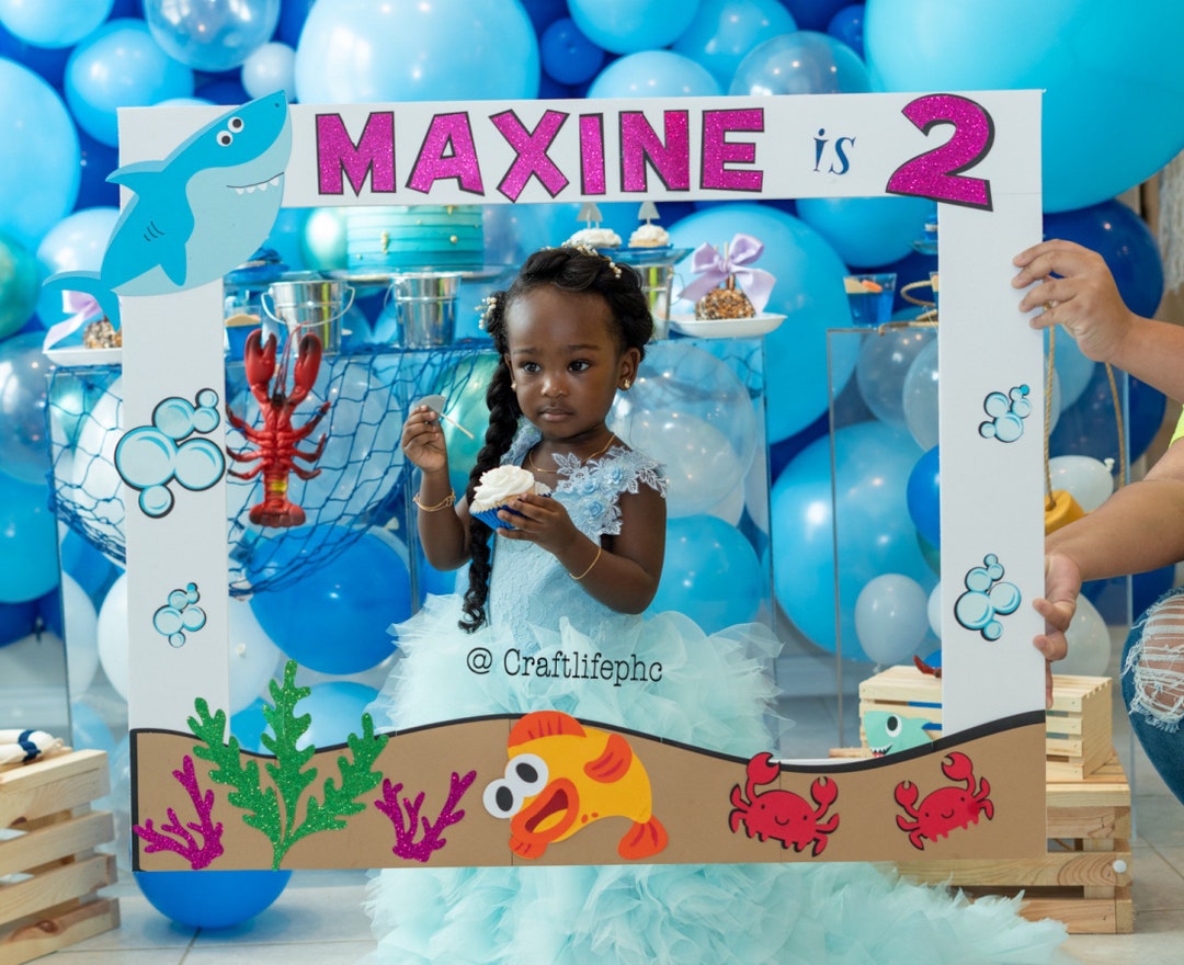 Baby Shark Inspired Photo Booth Frame Prop Extra Large Size. Customized ...