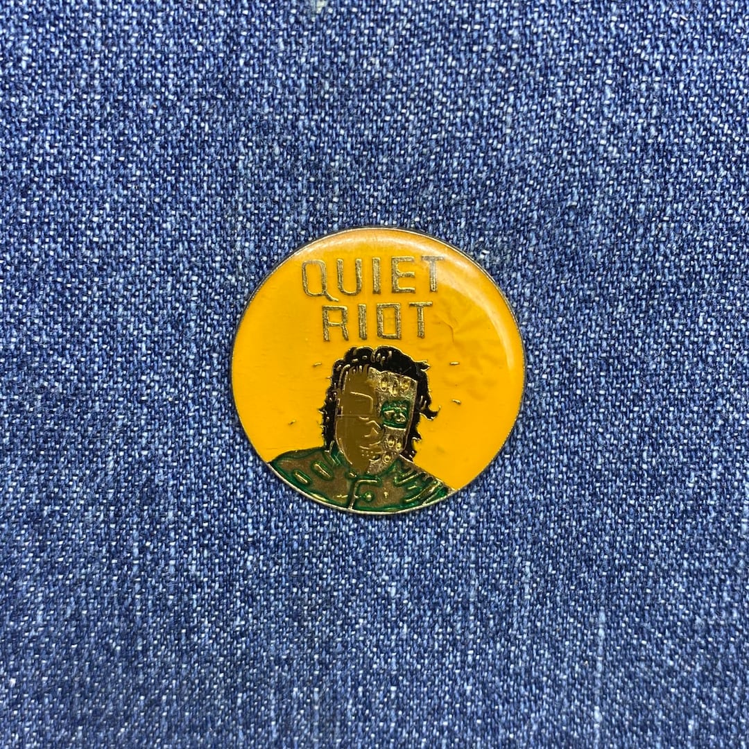 Quiet Riot 1980s Band Enamel Vintage Lapel Pin | 80s Rock Pin 80's Pin ...