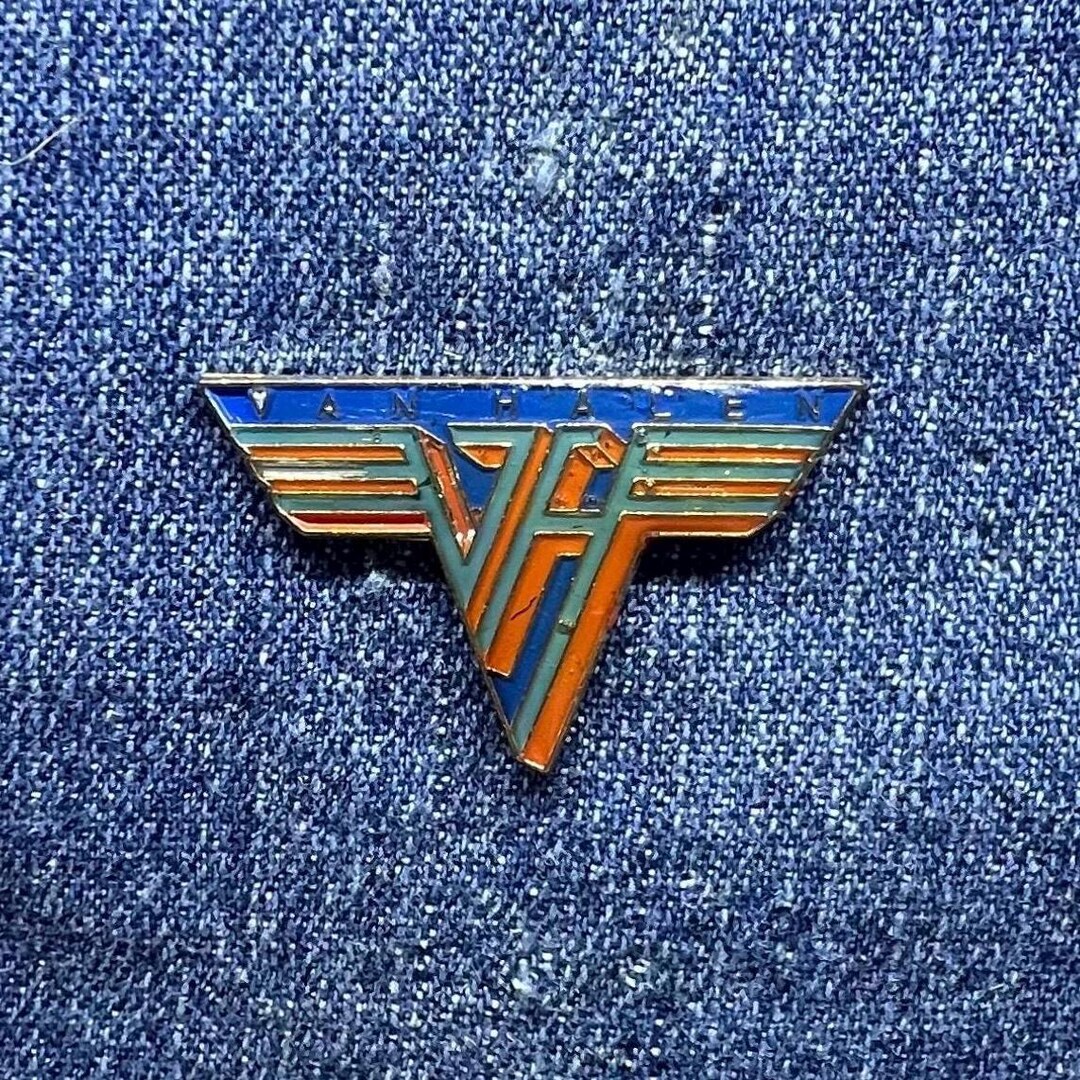 Vintage Eddie Van Halen Band Lapel Pin | Enamel Pin 1980s Rock Pin 80's ...