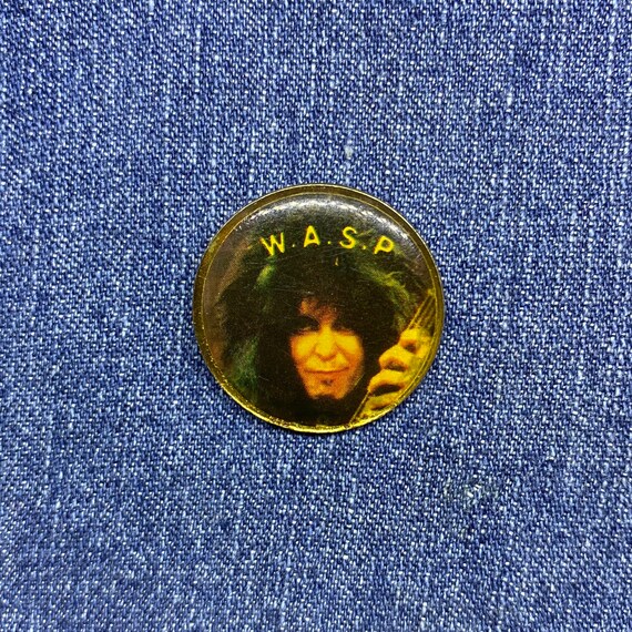 W.A.S.P. Heavy Metal 1980s Vintage Lapel Pin Blackie | Etsy