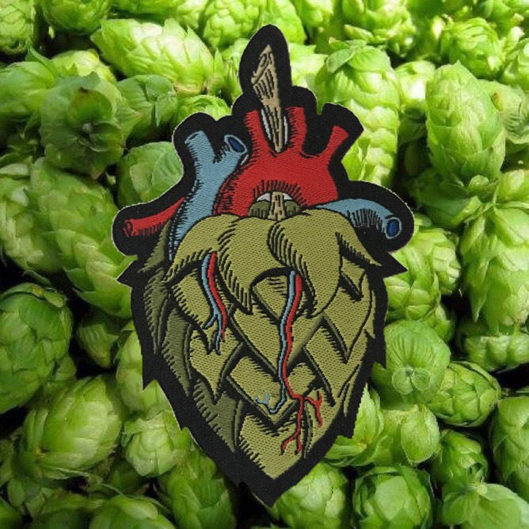 Hop Heart Beer Lovers Patch - Etsy