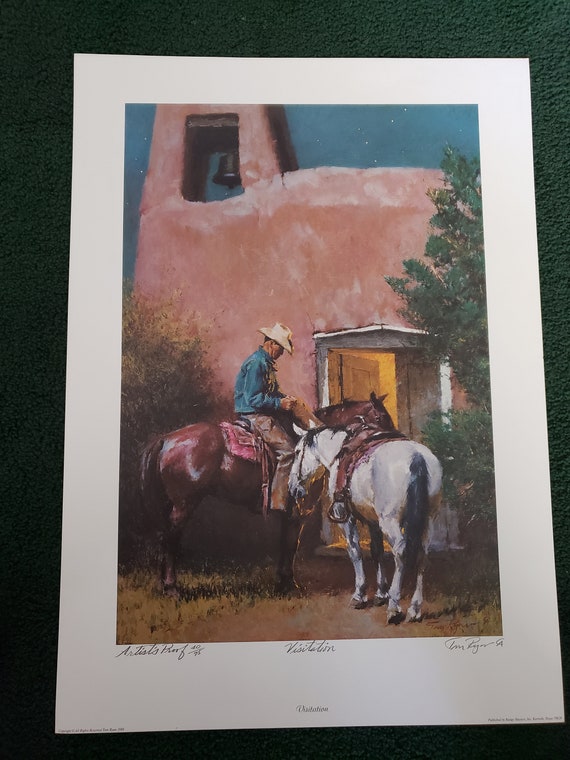 Visitation by Tom Ryan Cowboy Artist Signed and Numbered - Etsy