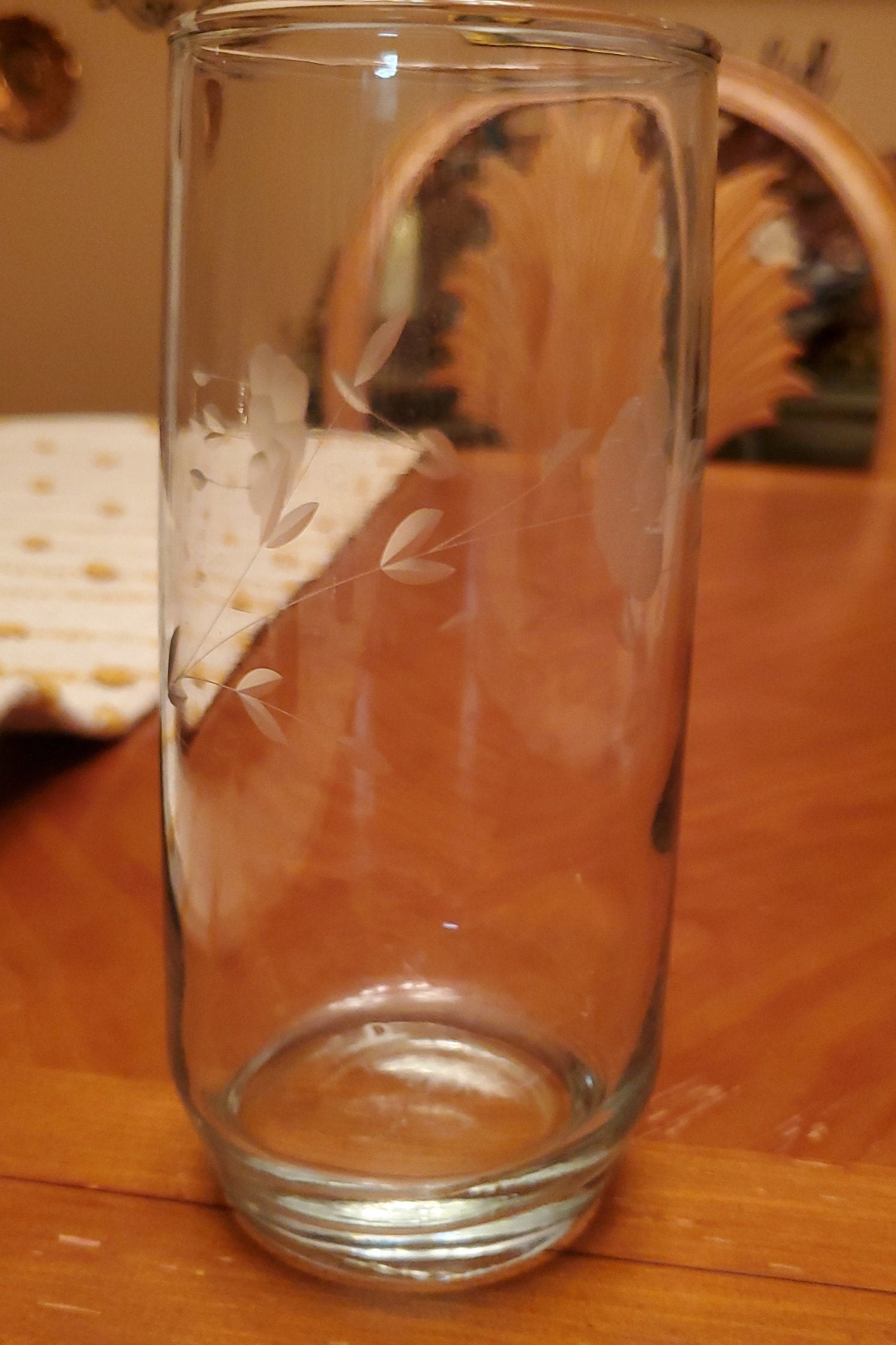 Princess House Glassware, Heritage Pattern Etched Design Set of Seven ...