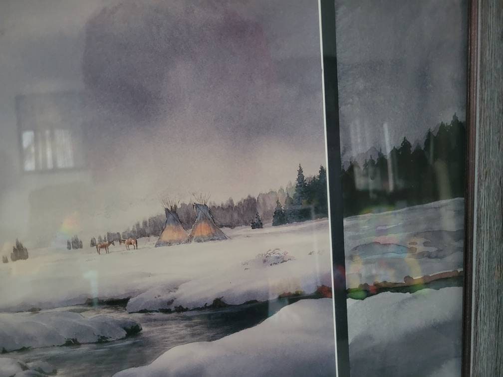 Trail on the Edge of Night by Mark Silversmith, Navajo.. Original ...