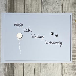 25th Anniversary Card - Etsy