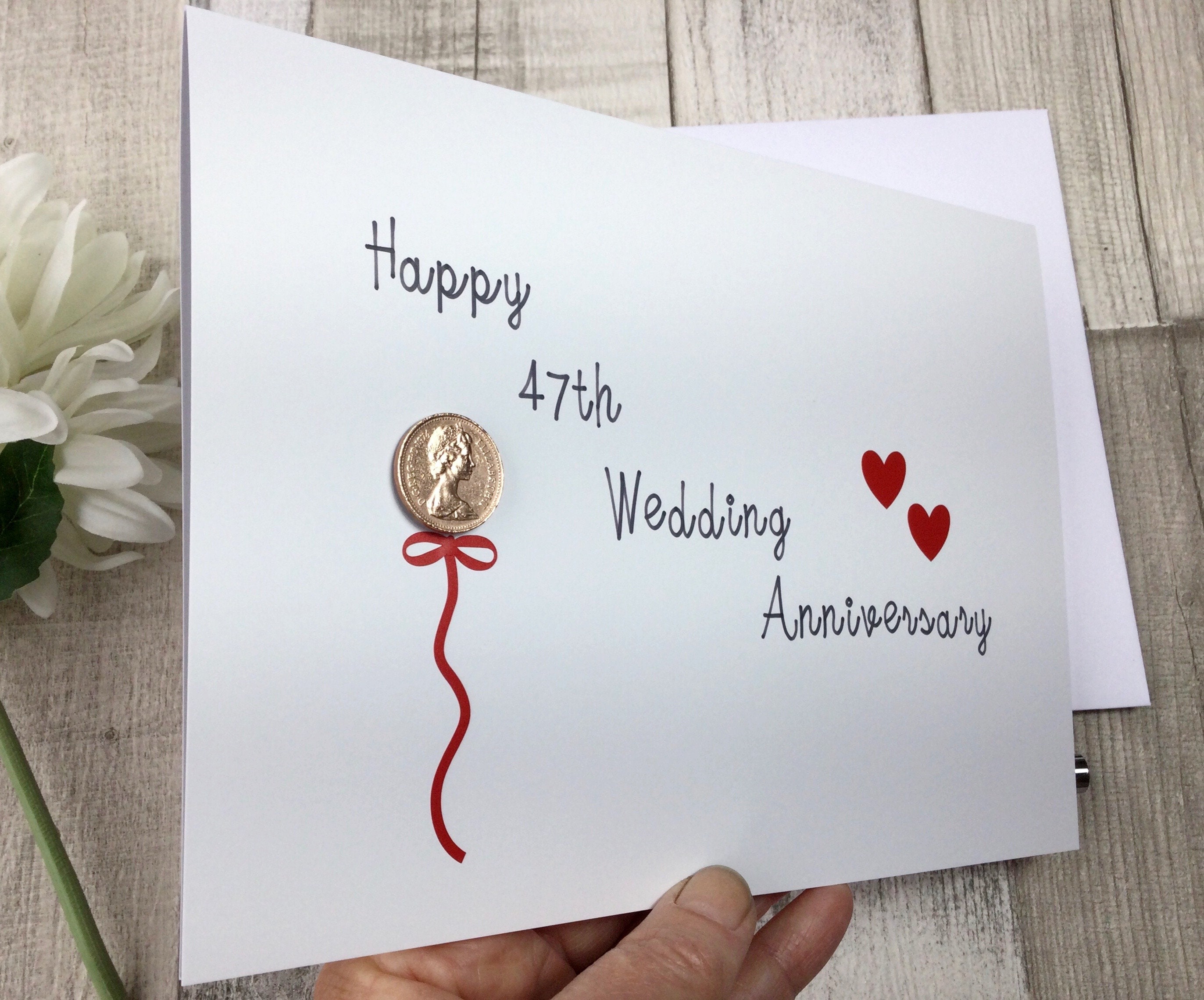 47th Anniversary Card | Etsy