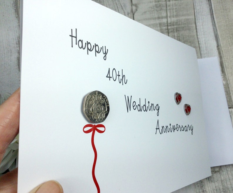 40th Anniversary Card | Etsy