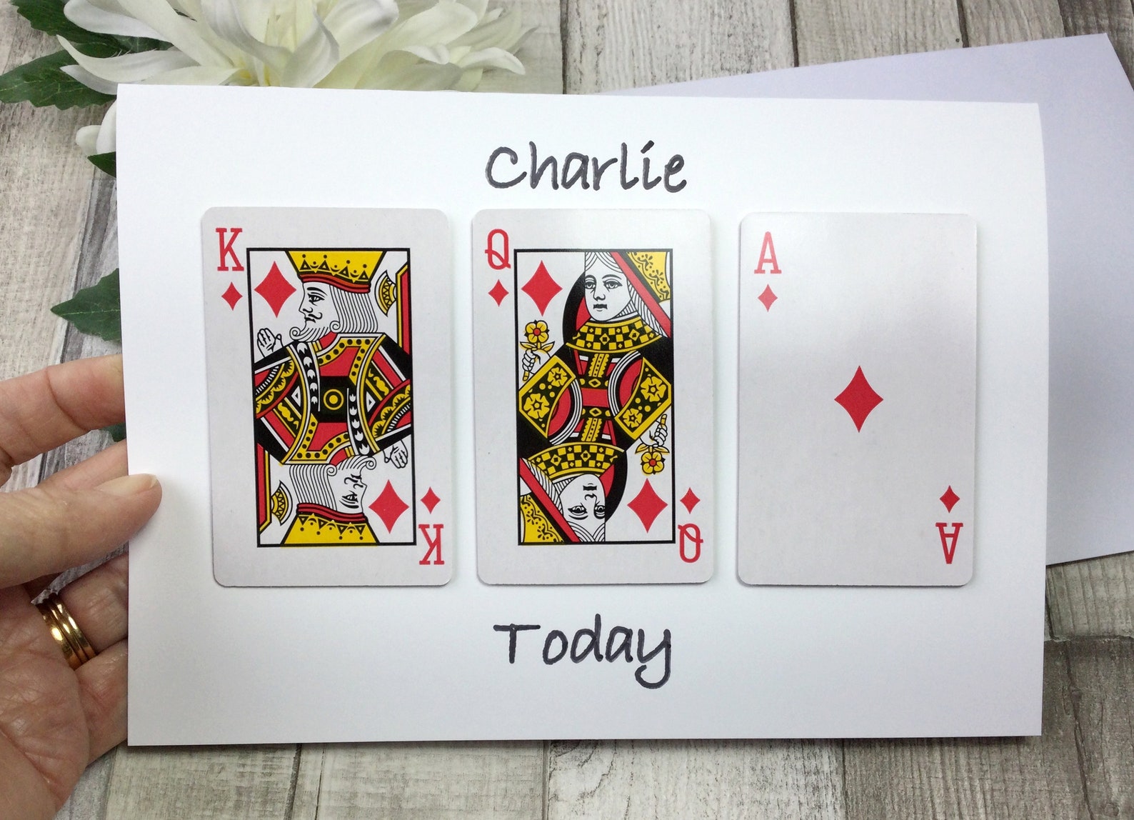 21st Birthday Card With Playing Cards - Etsy UK