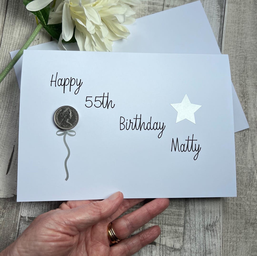 55th Birthday Card - Etsy