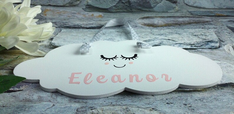 Personalised Cloud Sign for Baby Girl - Etsy UK