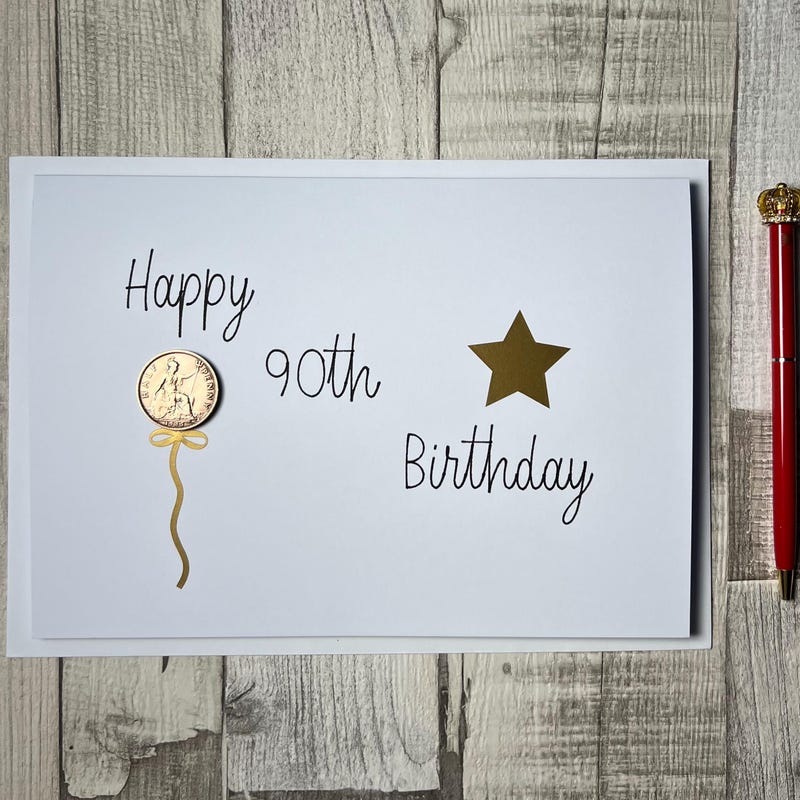 90th Birthday Card Dad - Etsy UK