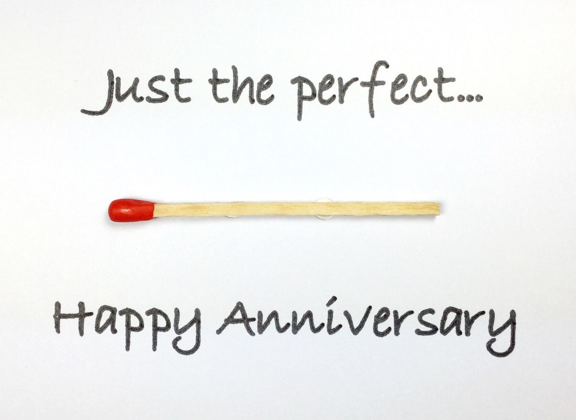 Perfect Match Anniversary Card - Etsy